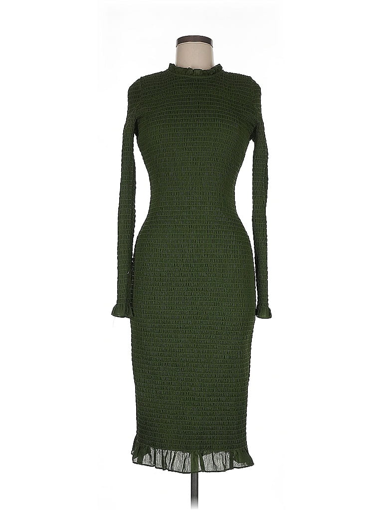 Rachel Parcell 100% Polyester Green Casual Dress Size M - 71% off | ThredUp
