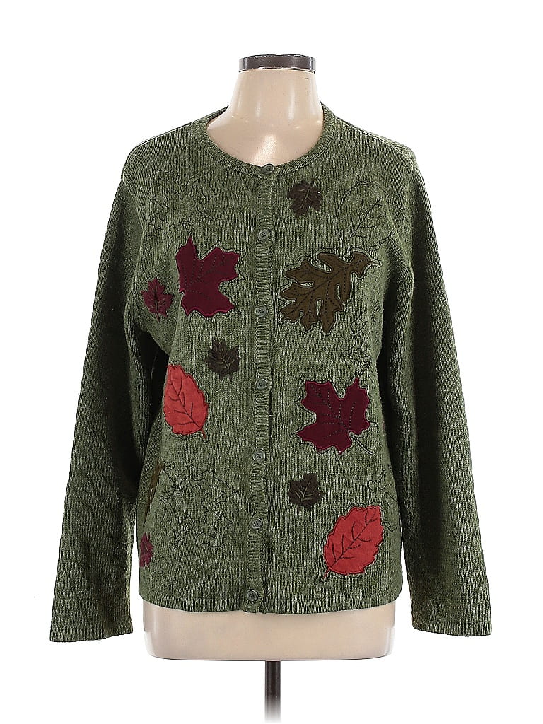 Croft & Barrow Green Cardigan Size L - 40% off | ThredUp
