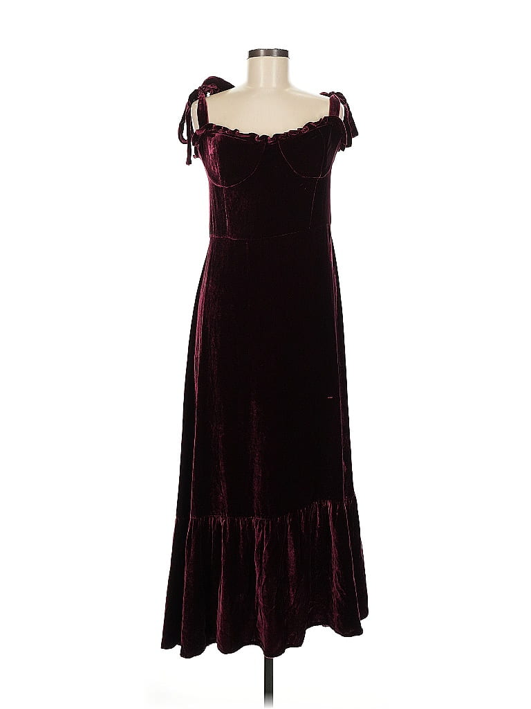 Reformation Burgundy Cocktail Dress Size 8 - 48% off | ThredUp