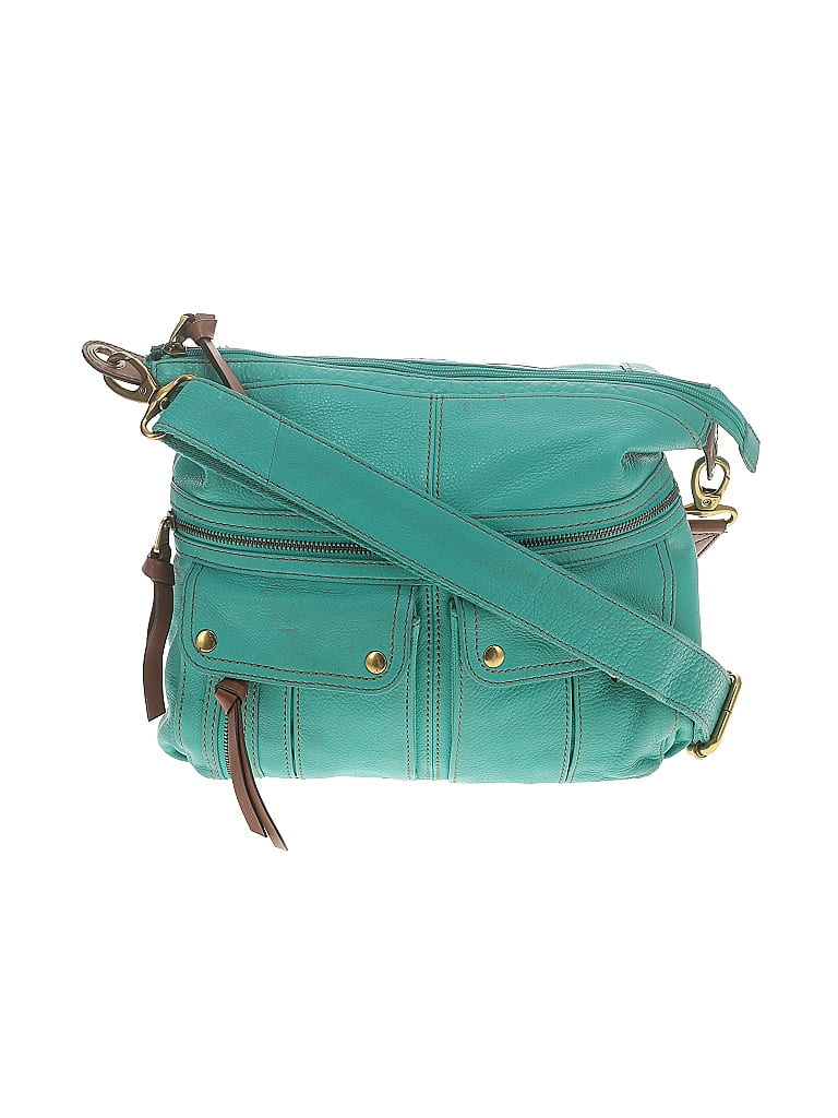 Fossil 100% Leather Teal Leather Shoulder Bag One size - 77% off | ThredUp