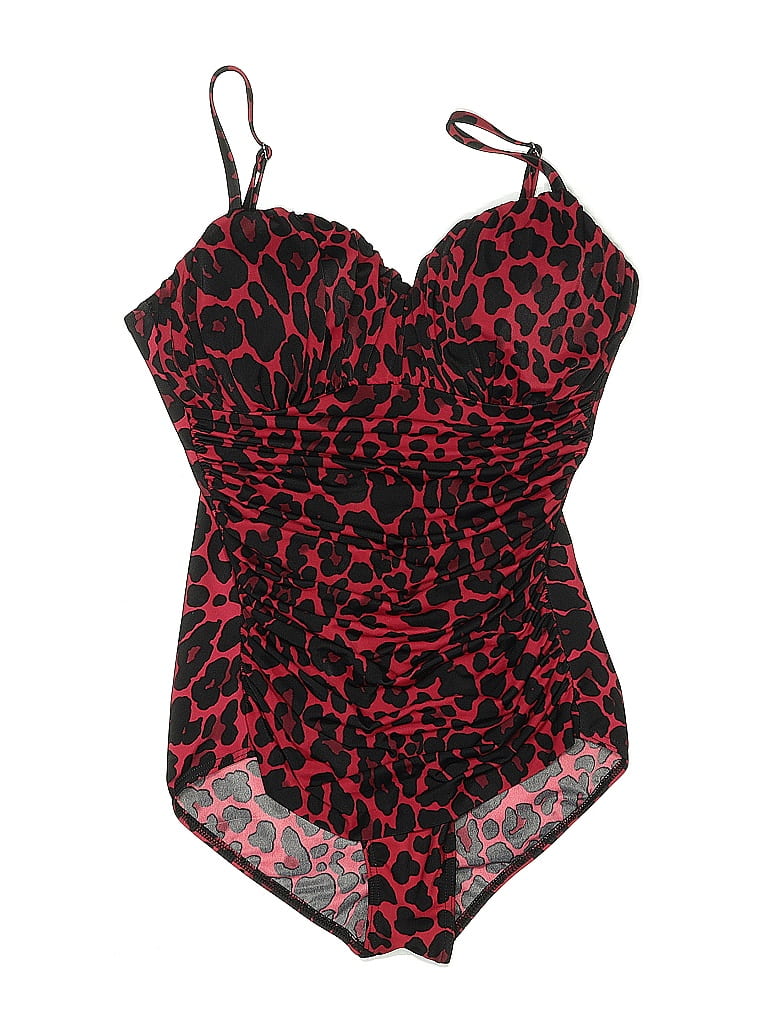 Miraclesuit Animal Print Red One Piece Swimsuit Size 14 - 56% off | ThredUp
