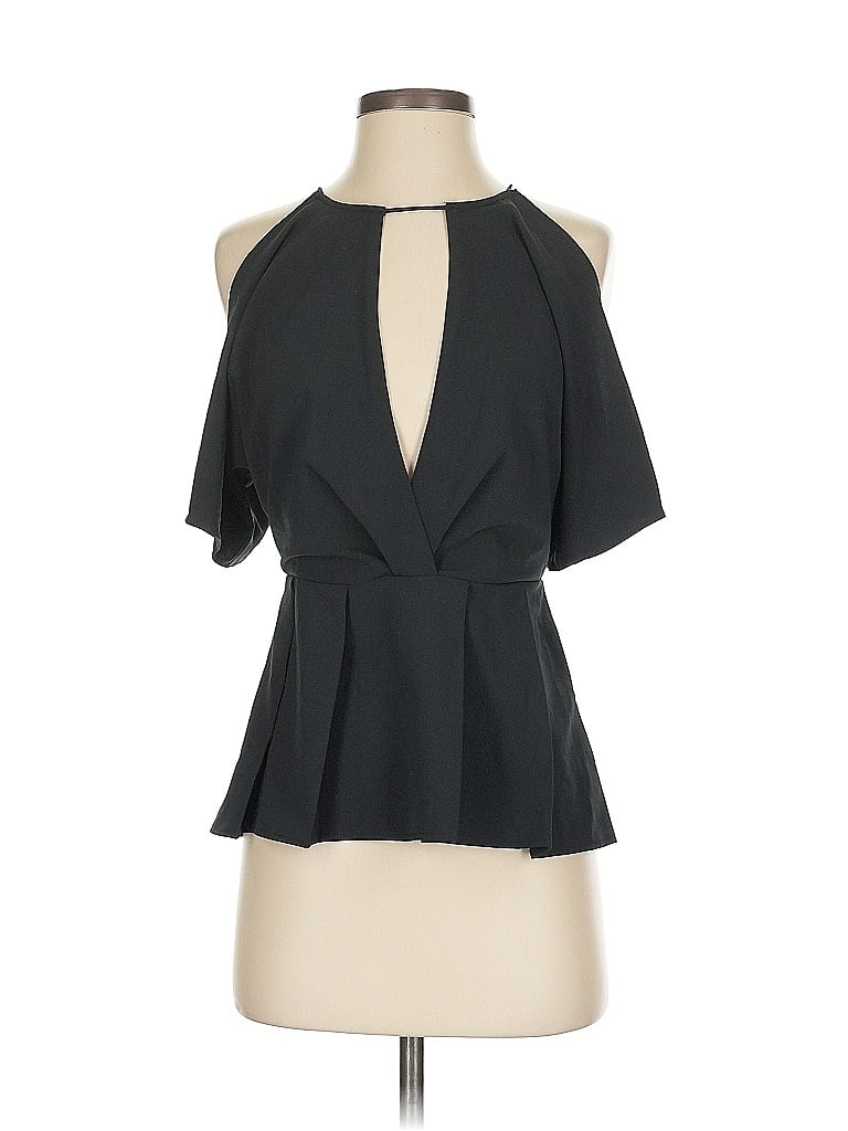 Bebe Black Short Sleeve Top Size XXS - 73% off | ThredUp
