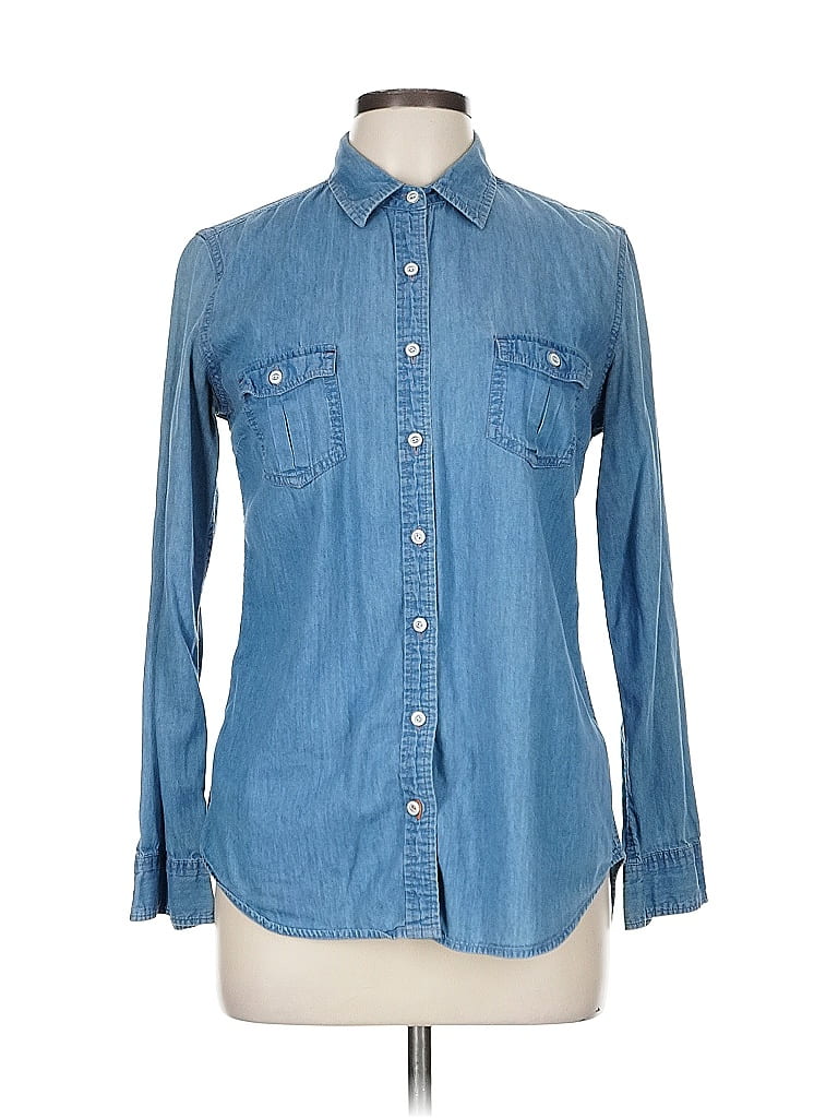 Weatherproof Blue Long Sleeve Button-Down Shirt Size M - 63% off | ThredUp