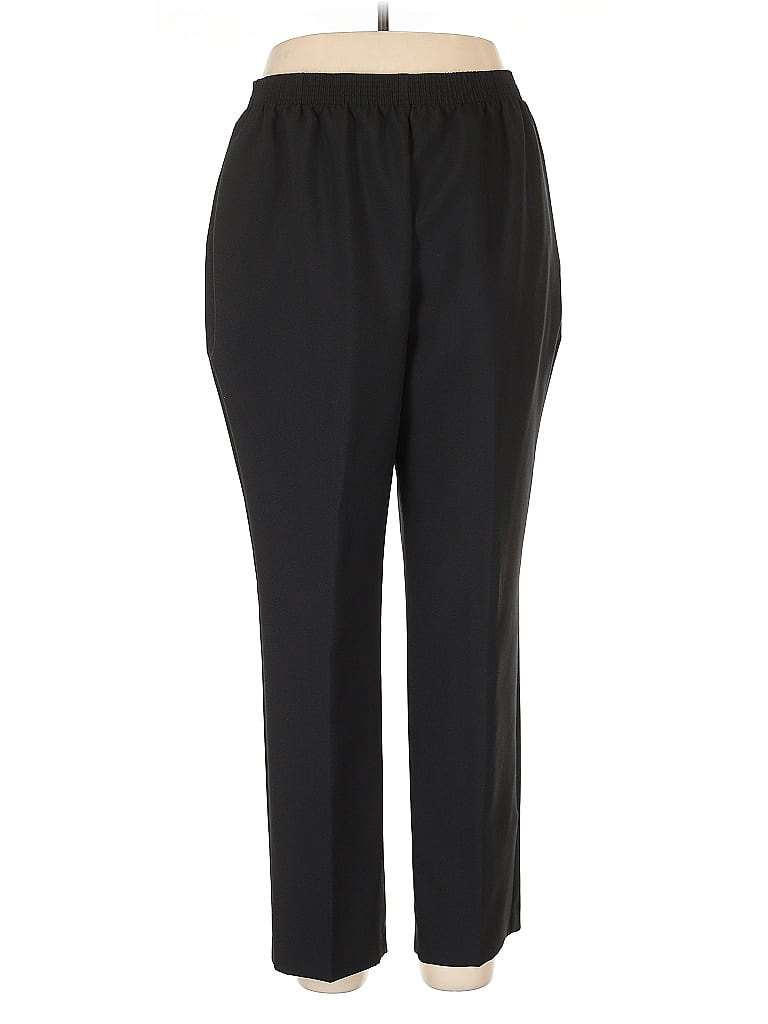 Alia 100% Polyester Solid Black Casual Pants Size 16 (petite) - 68% off ...
