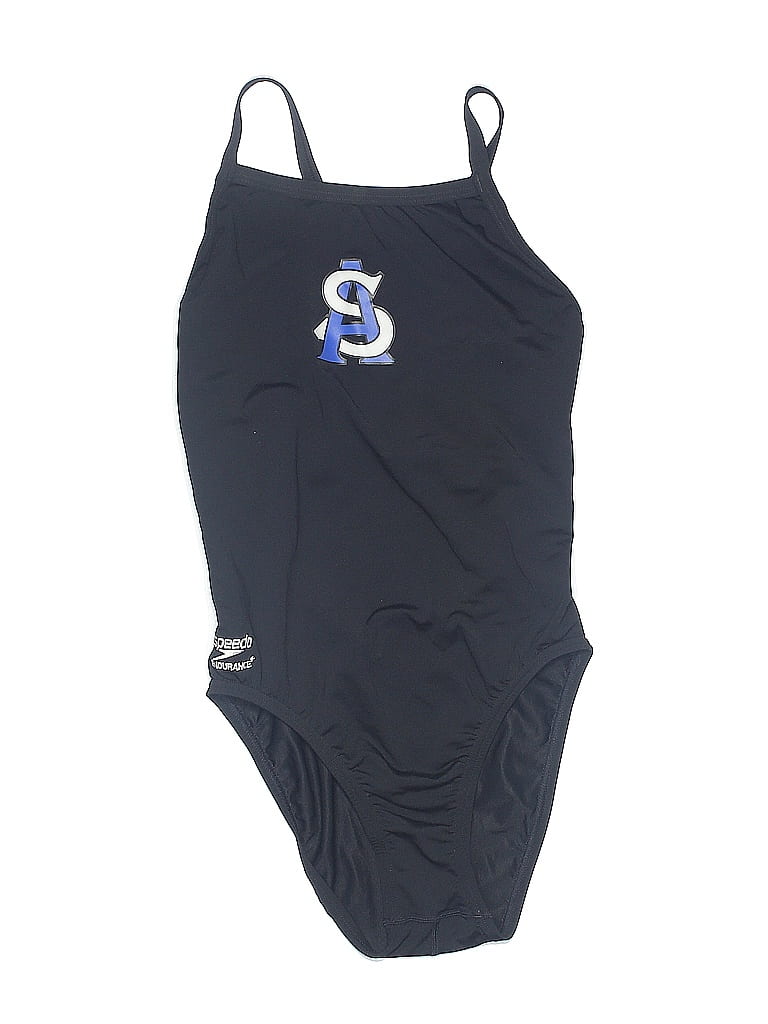Speedo 100% Polyester Solid Blue One Piece Swimsuit Size 4 - 52% off ...