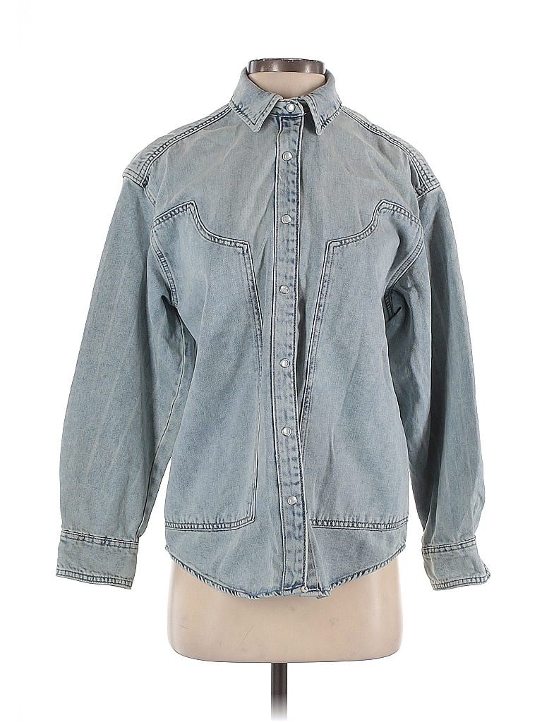 Wild Fable 100% Cotton Blue Denim Jacket Size XS - 40% off | ThredUp