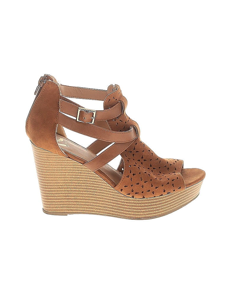 REPORT Tan Brown Wedges Size 8 1/2 (wide) - 65% off | ThredUp
