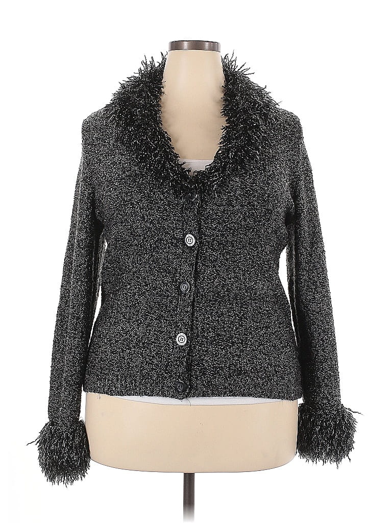 Sarah Bentley 100% Acrylic Gray Cardigan Size XL - 56% off | ThredUp