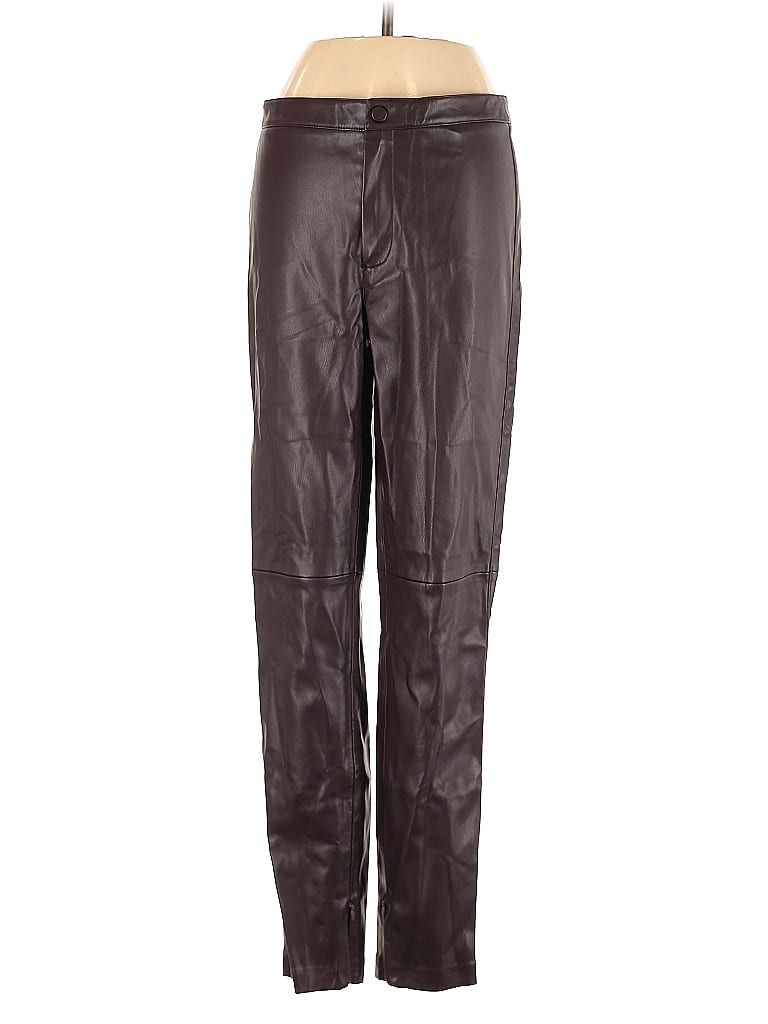 MNG Brown Faux Leather Pants Size XS - 48% off | ThredUp