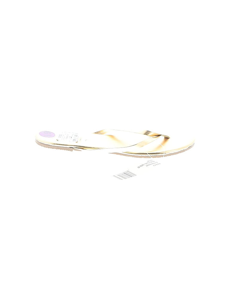 Esprit Gold Flip Flops Size 6 1/2 - 59% off | ThredUp
