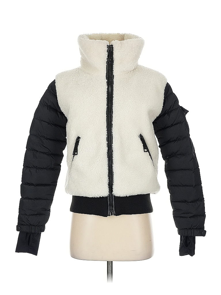 SAM 100% Polyester Ivory Snow Jacket Size S - 66% off | ThredUp