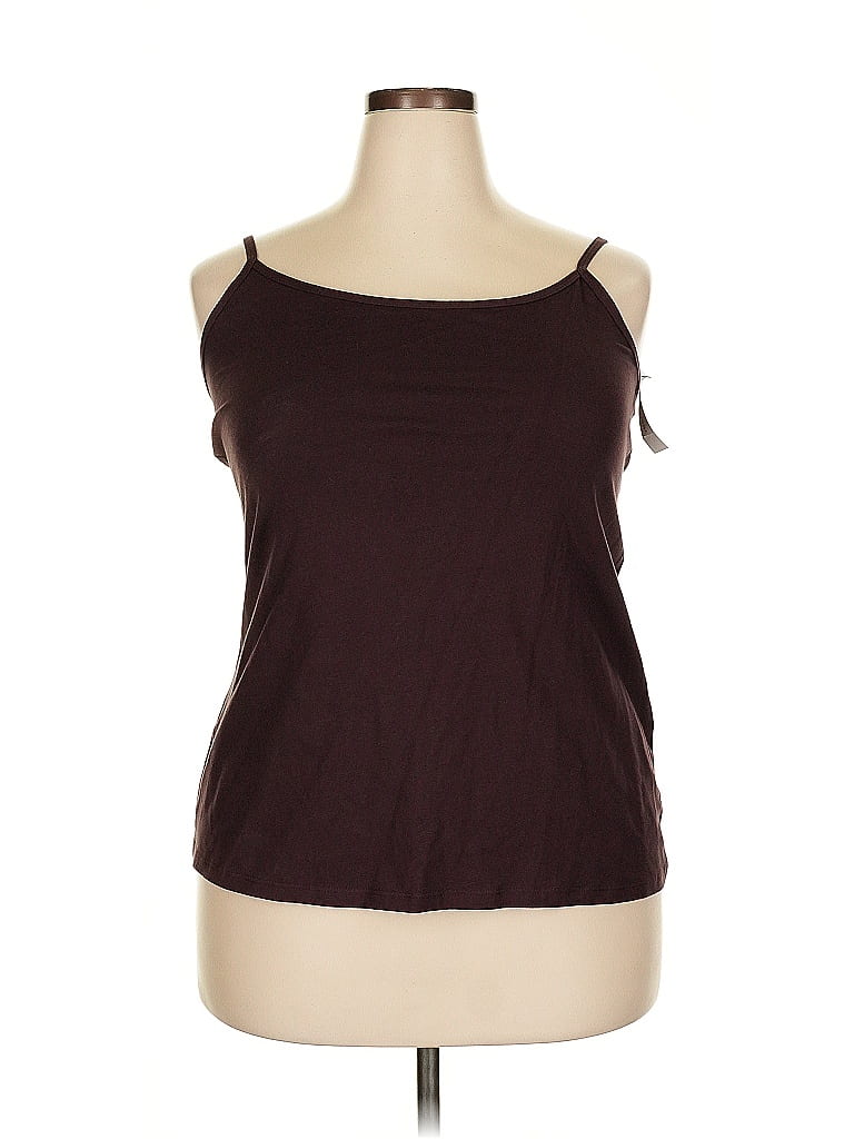 Lane Bryant 100% Cotton Brown Tank Top Size 18 - 42% off | ThredUp