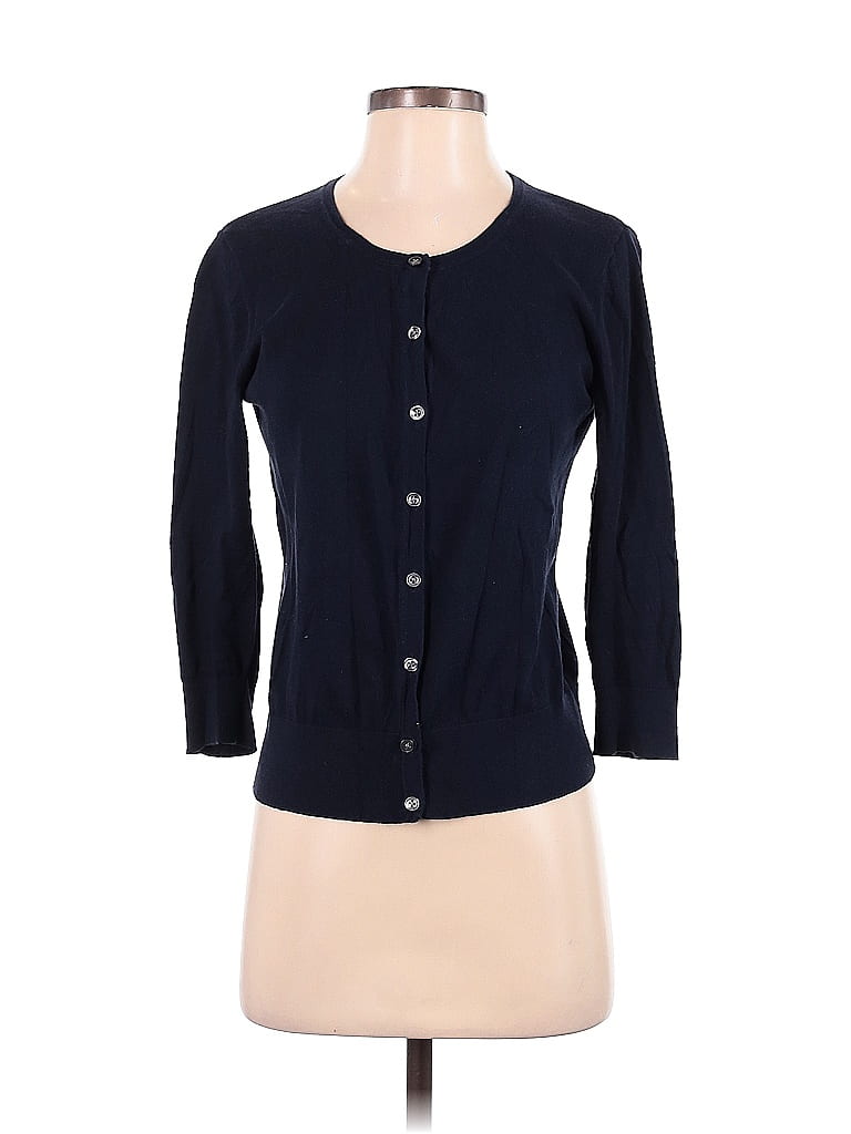 Ann Taylor Factory 100% Cotton Blue Cardigan Size S - 47% off | ThredUp