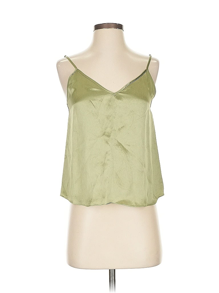 Babaton 100% Acetate Green Sleeveless Blouse Size XS - 65% off | ThredUp