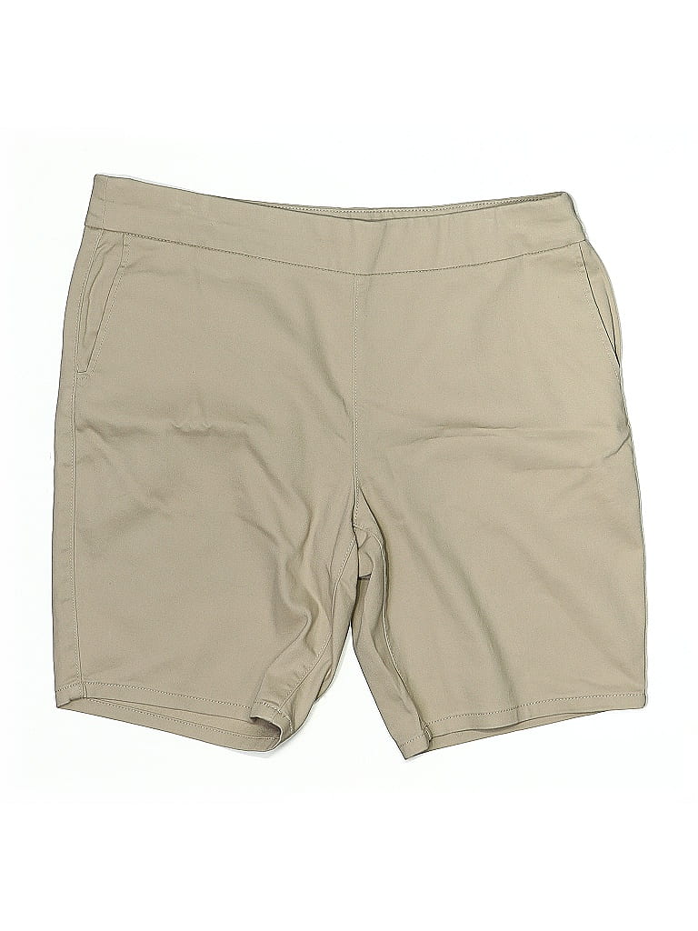 Chaps Solid Tan Khaki Shorts Size XL - 52% off | ThredUp