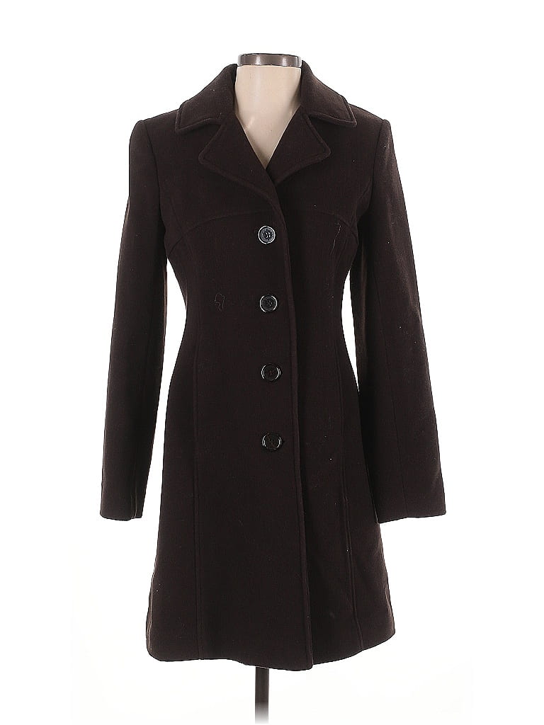 Marc New York Andrew Marc Brown Wool Coat Size 4 - 64% off | ThredUp