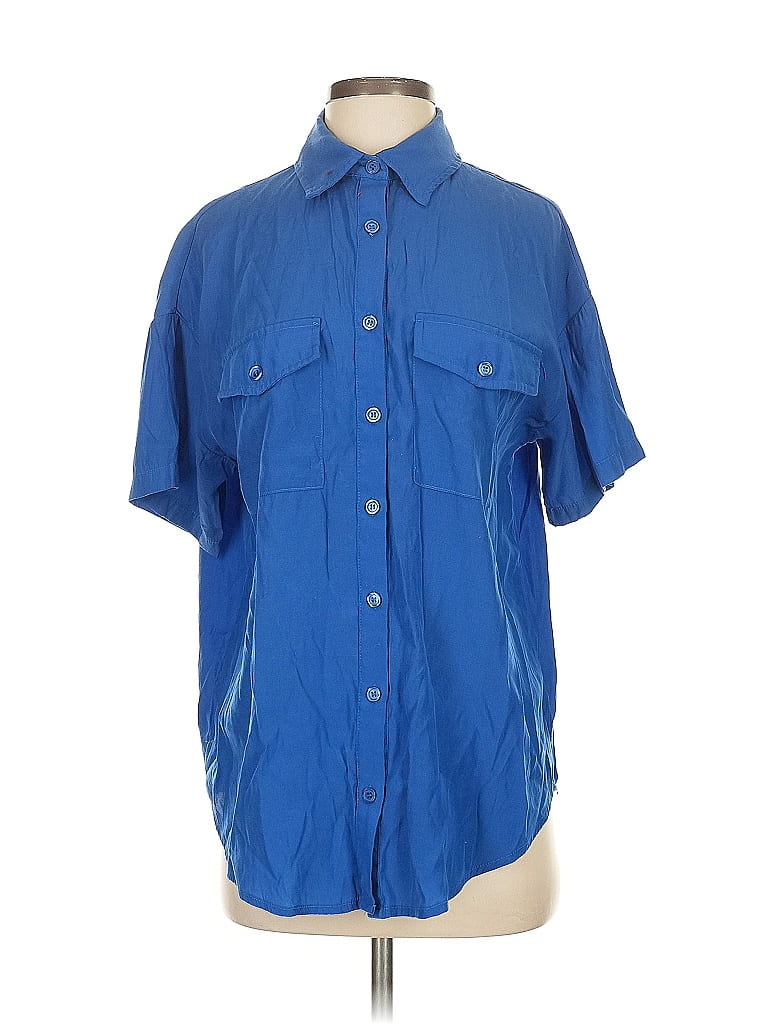 Better B Blue Short Sleeve Button-Down Shirt Size S - 31% off | ThredUp