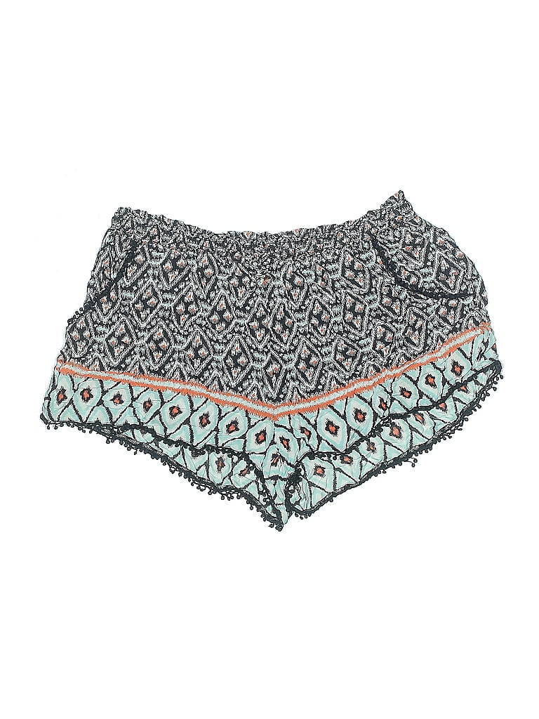 Title Nine 100% Rayon Print Blue Shorts Size M - 53% off | ThredUp