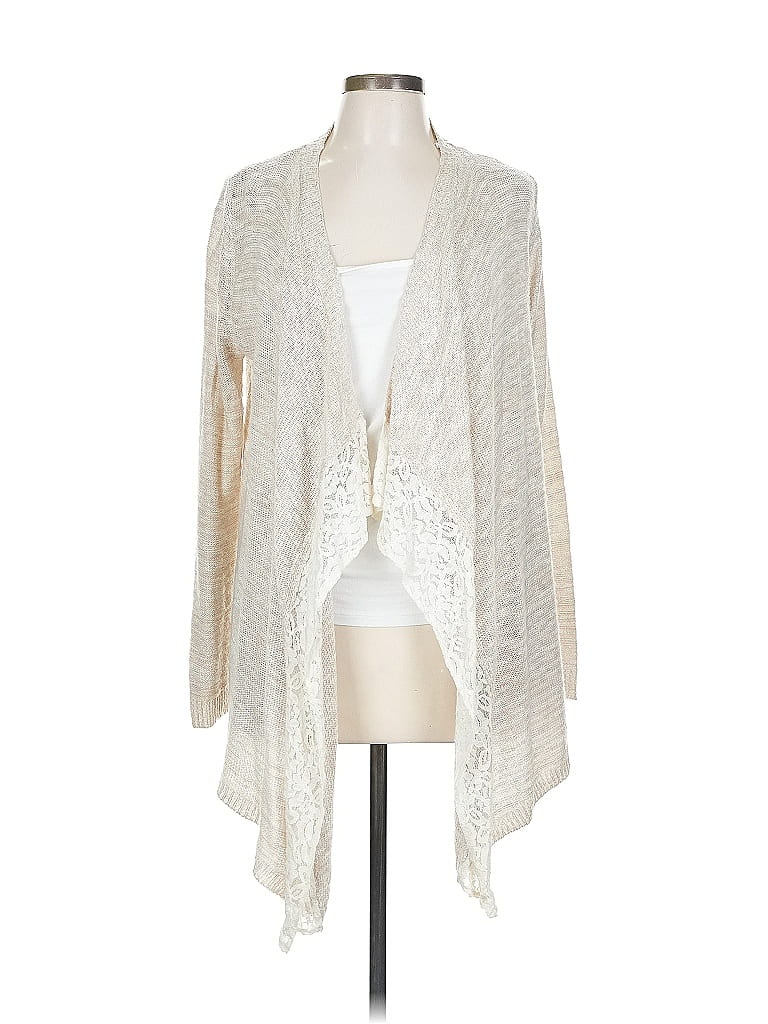 Charming Charlie Ivory Cardigan Size L - 62% off | ThredUp