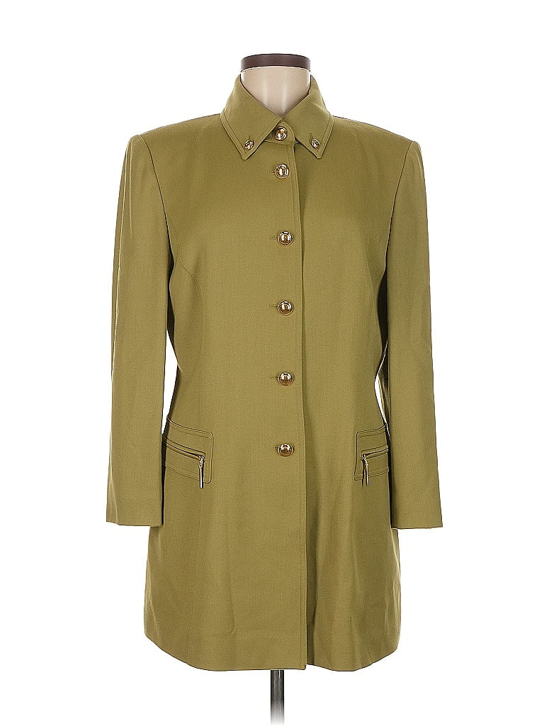 Escada by Margaretha Ley Green Coat Size EU 40 / US 10 - 83% off | ThredUp