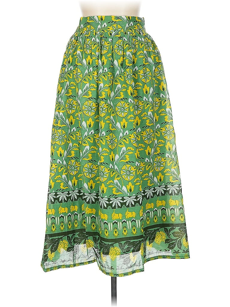 Roller Rabbit 100% Cotton Paisley Green Casual Skirt Size L - 19% off ...