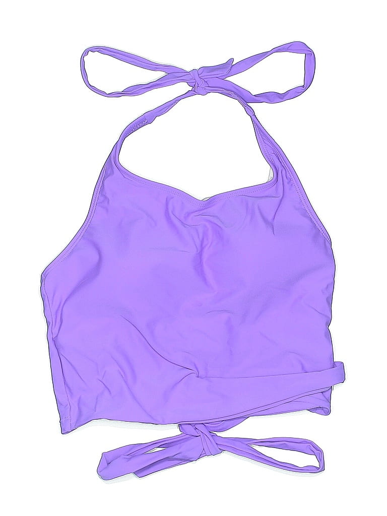 Coral Reef Swim Solid Purple Swimsuit Top Size 4 - 52% off | ThredUp