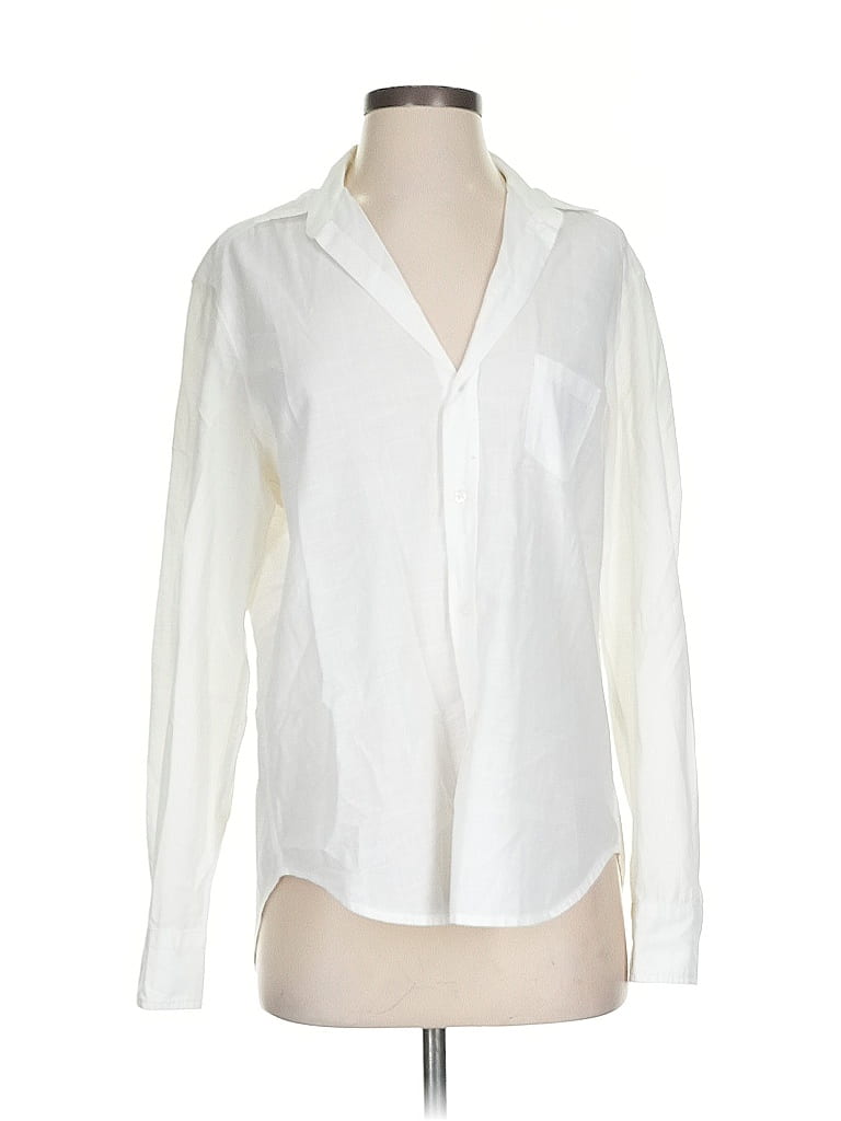 Frank & Eileen White Long Sleeve Blouse Size XS - 74% off | ThredUp