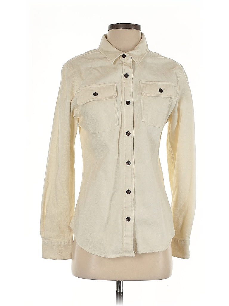 Patagonia 100% Cotton Ivory Long Sleeve Button-Down Shirt Size S - 54% off | ThredUp