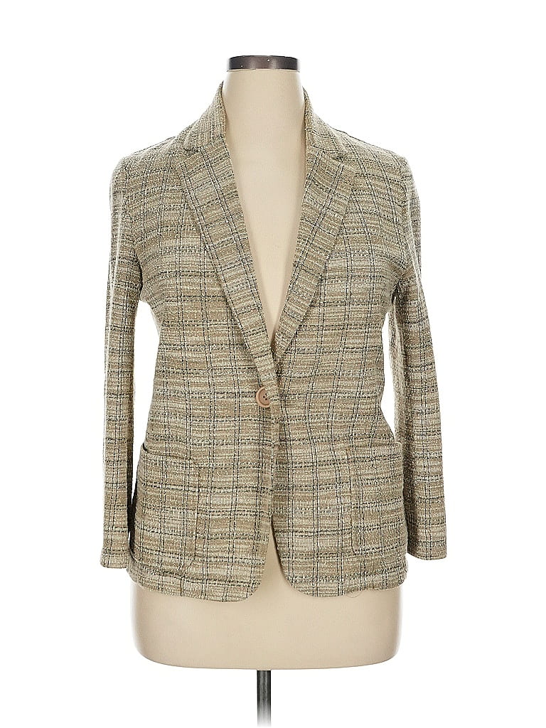 Max Studio Tweed Gold Blazer Size XL - 19% off | ThredUp