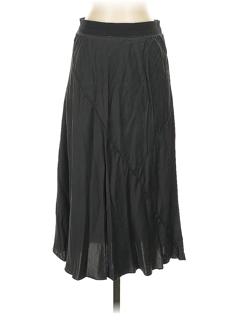 ATM 100% Silk Solid Black Silk Skirt Size S - 81% off | ThredUp