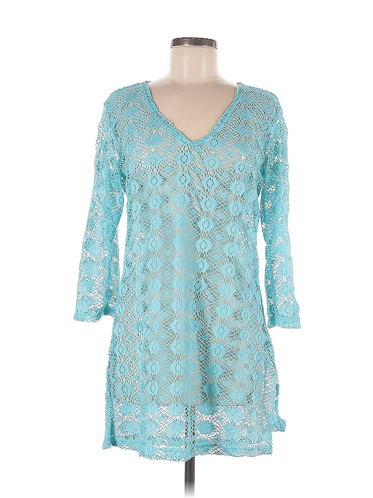 Portocruz 100% Polyester Teal Swimsuit Cover Up Size M - 57% off | ThredUp
