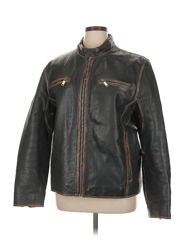 Marc New York Andrew Marc 100% Leather Black Leather Jacket Size XL ...