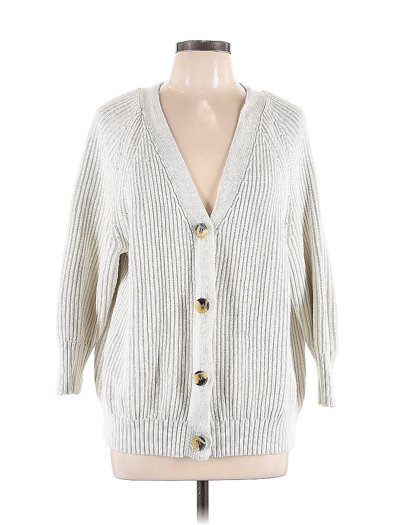 Free Assembly White Cardigan Size L - 40% off | ThredUp