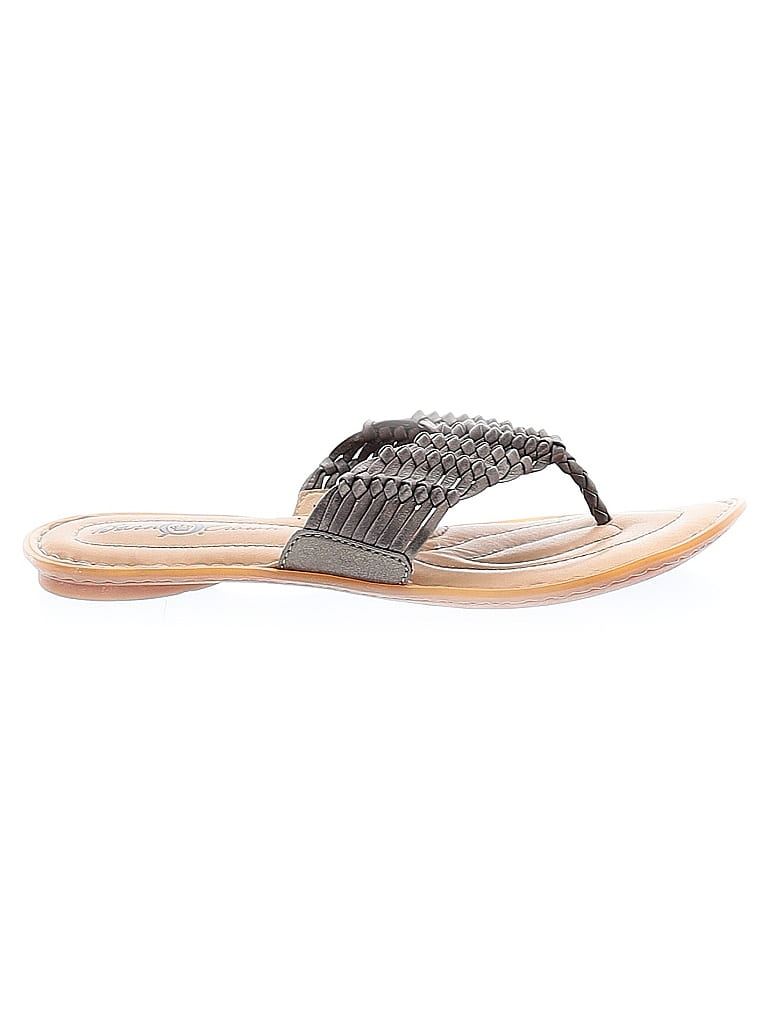 Born Crown Gray Tan Flip Flops Size 6 - 56% off | ThredUp