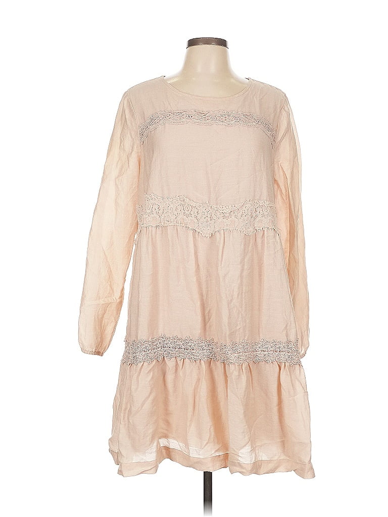 Eri + Ali Tan Casual Dress Size L - 77% off | ThredUp