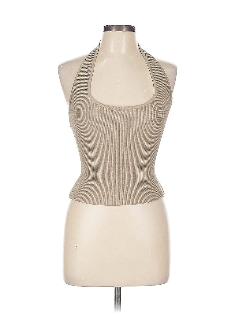 Babaton Tan Halter Top Size L - 60% off | ThredUp