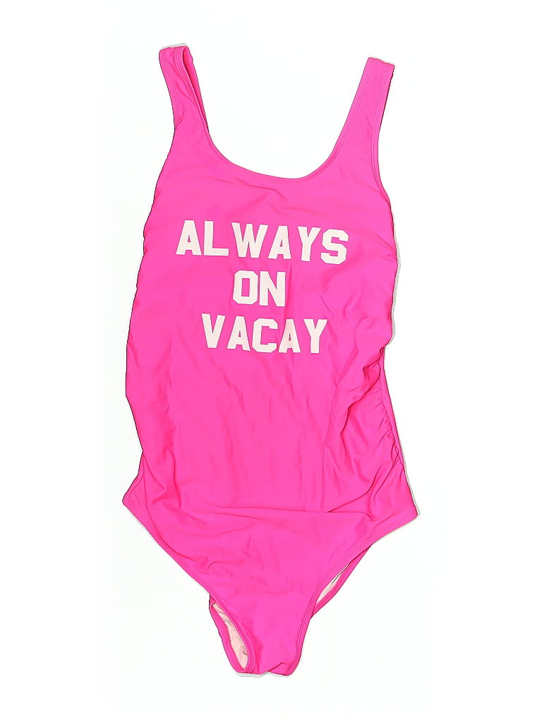 Summer Mae Graphic Pink One Piece Swimsuit Size S - 50% off | ThredUp