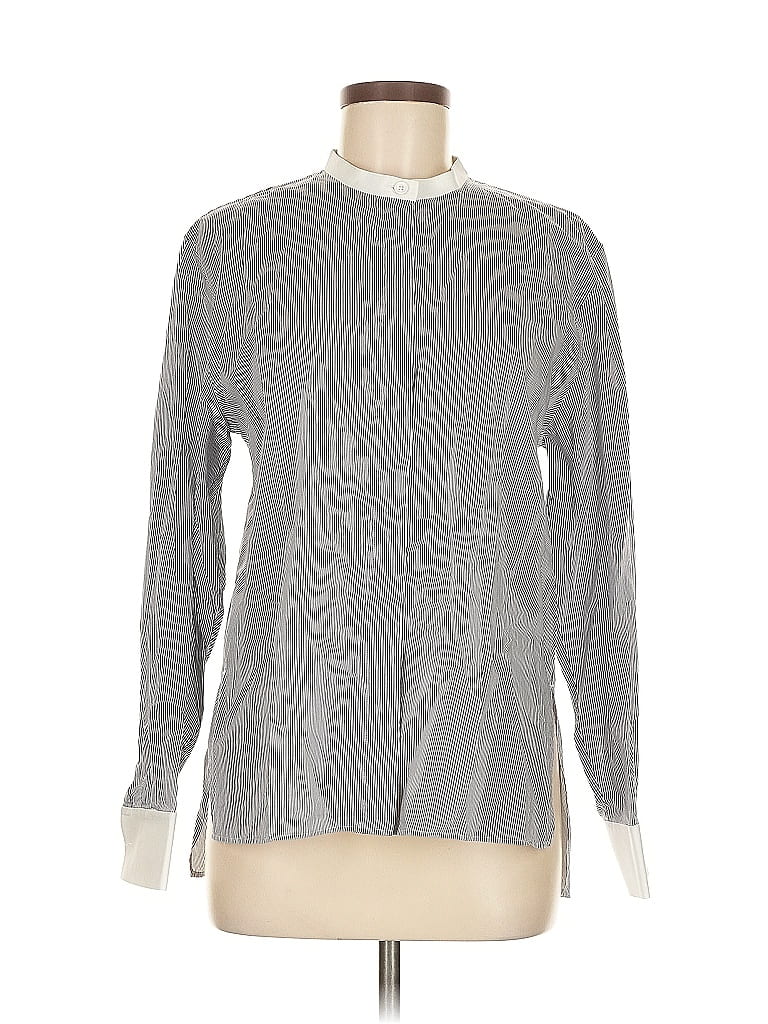 Fendi Gray Blue Collarless Button Down Shirt Size EU (IT) 42 / US 6 - 76% off | ThredUp