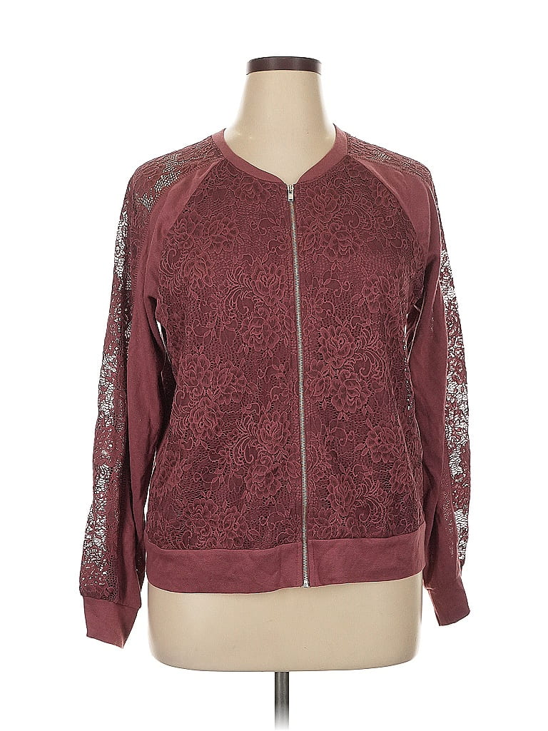 Venus Graphic Burgundy Track Jacket Size XL - 56% off | ThredUp