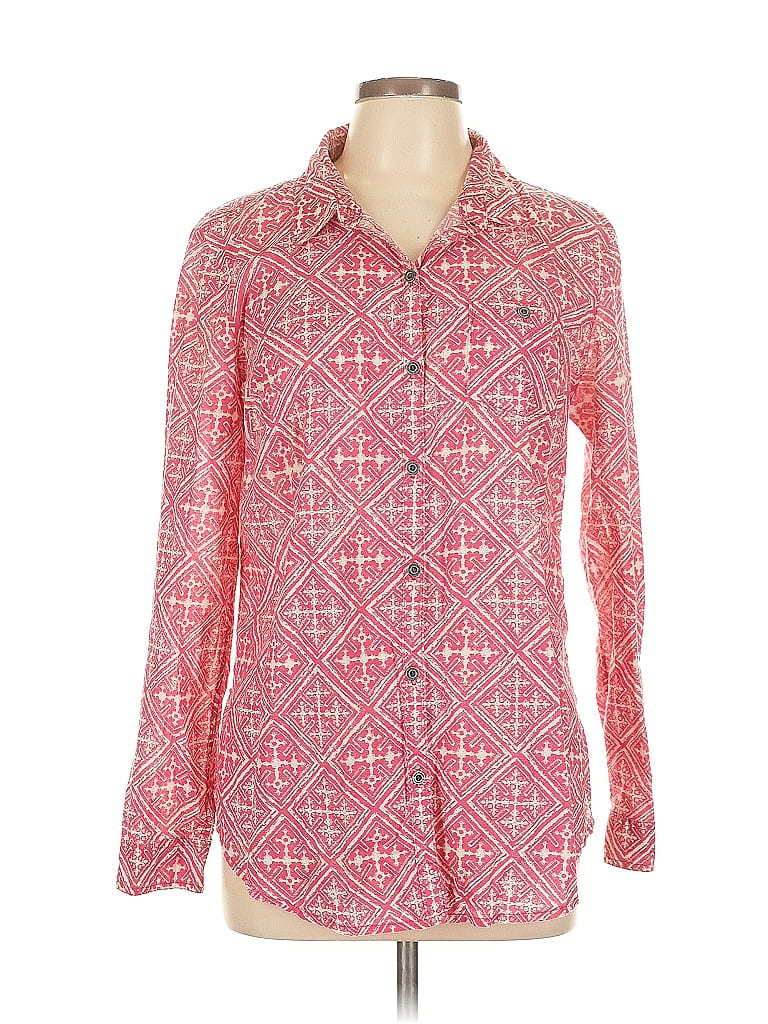 Ruff Hewn 100% Cotton Argyle Pink Long Sleeve Button-Down Shirt Size L - 39% off | ThredUp