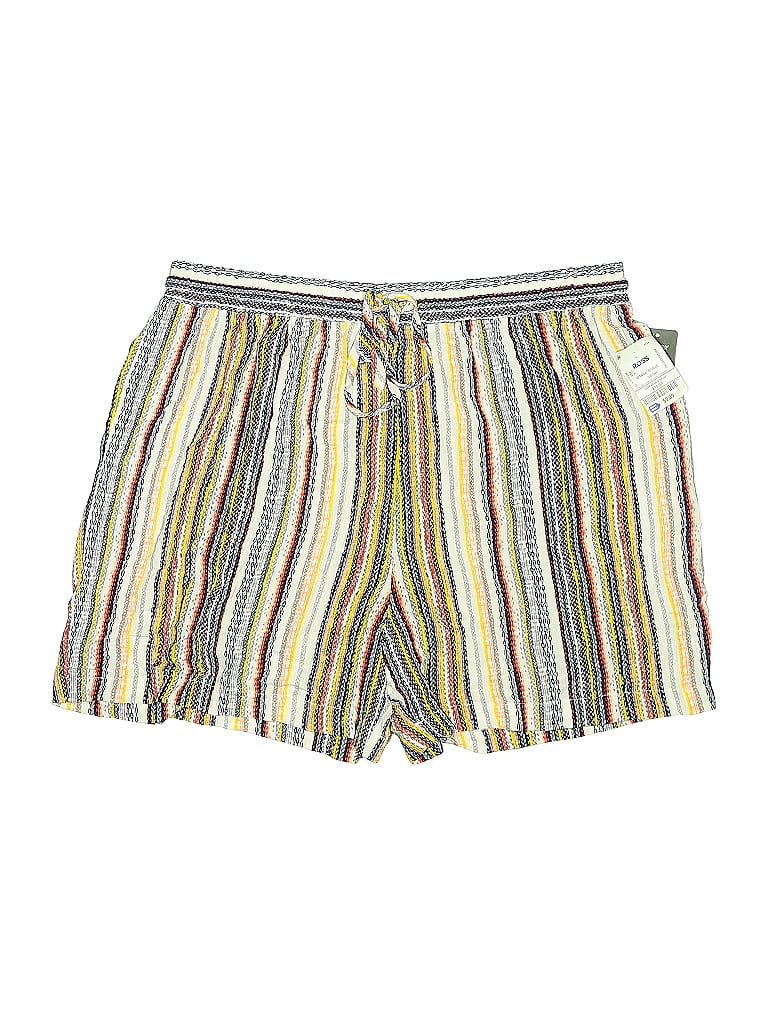 Robert Louis 100% Rayon Stripes Yellow Shorts Size XL - 48% off | ThredUp