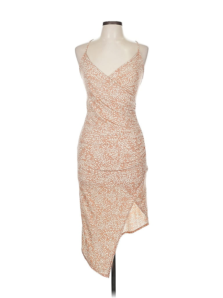 Endless Blu Tan Cocktail Dress Size M - 67% off | ThredUp