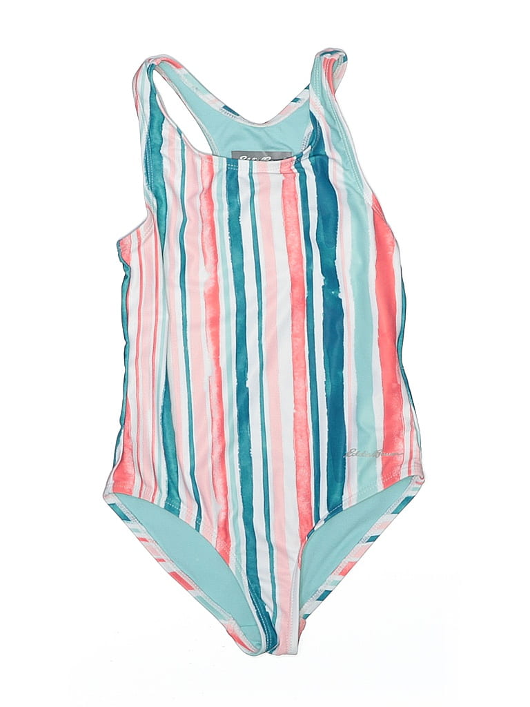 Eddie Bauer Stripes Blue One Piece Swimsuit Size 5 (big kids) - 44% off ...