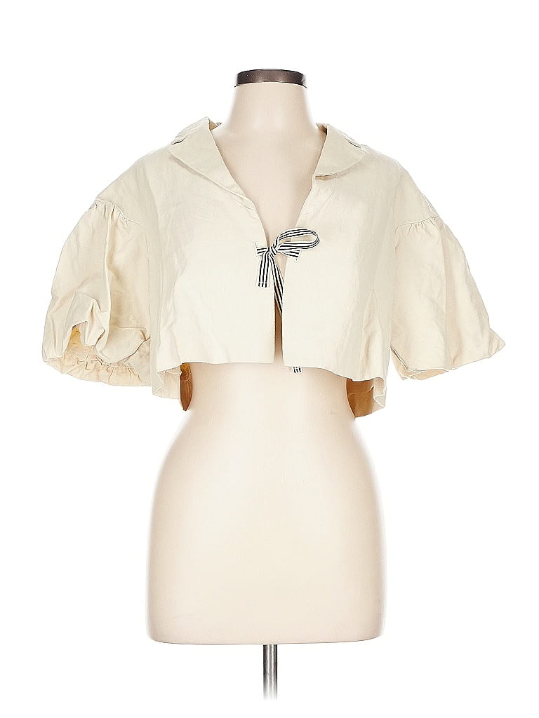 Elevenses Ivory Jacket Size 10 - 77% off | ThredUp
