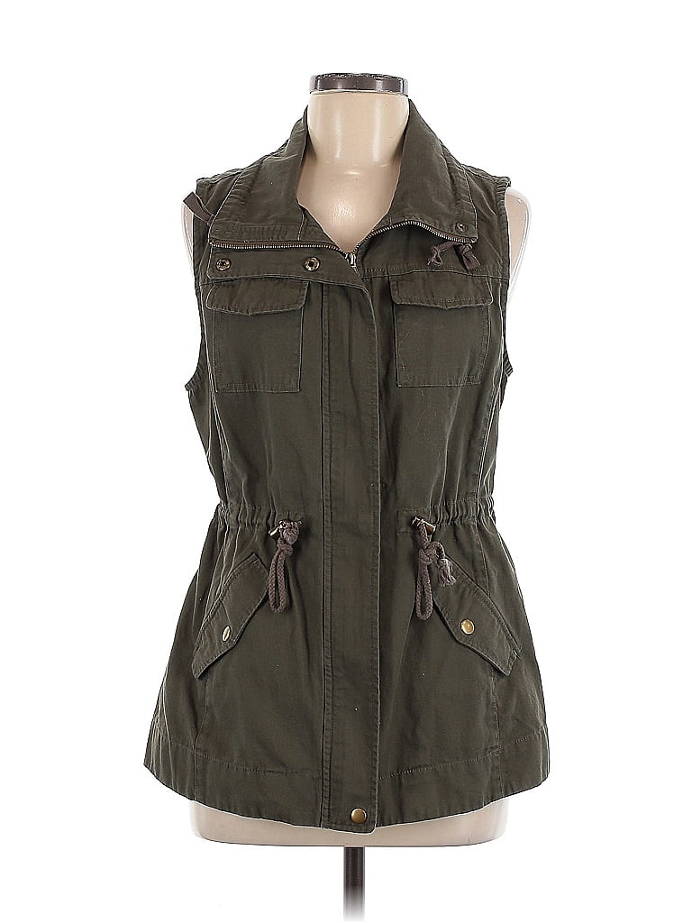 Sebby 100% Cotton Green Vest Size M - 71% off | ThredUp