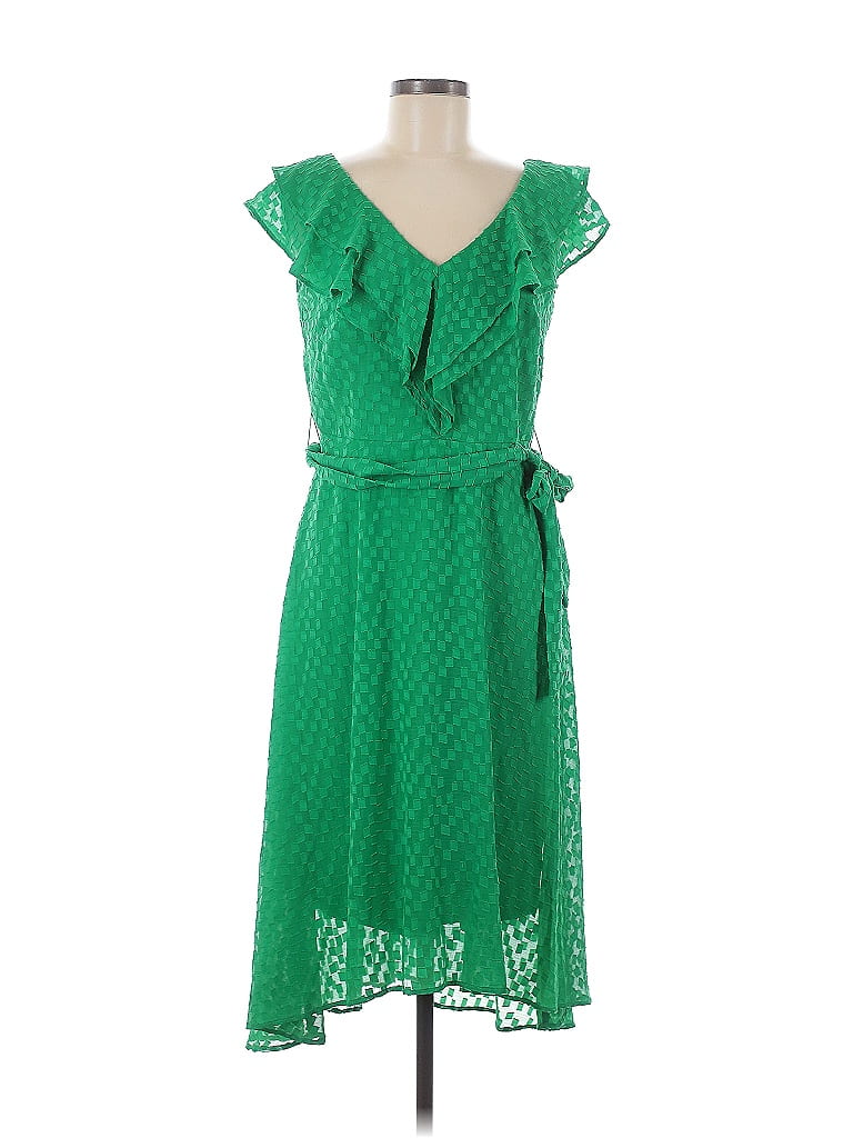 DKNY 100% Polyester Green Casual Dress Size 6 - 78% off | ThredUp