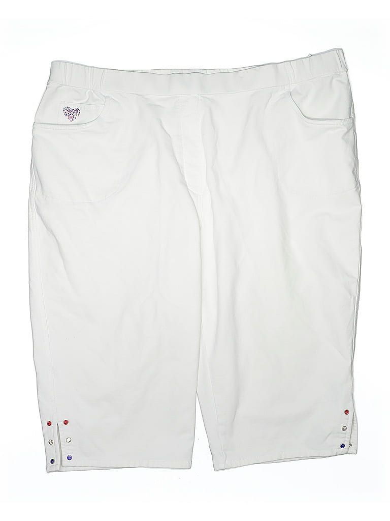 Quacker Factory White Shorts Size 2X - 62% off | ThredUp