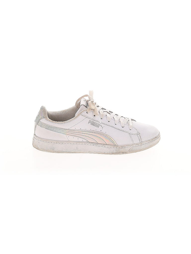 Puma Silver White Sneakers Size 9 1/2 - 39% off | ThredUp