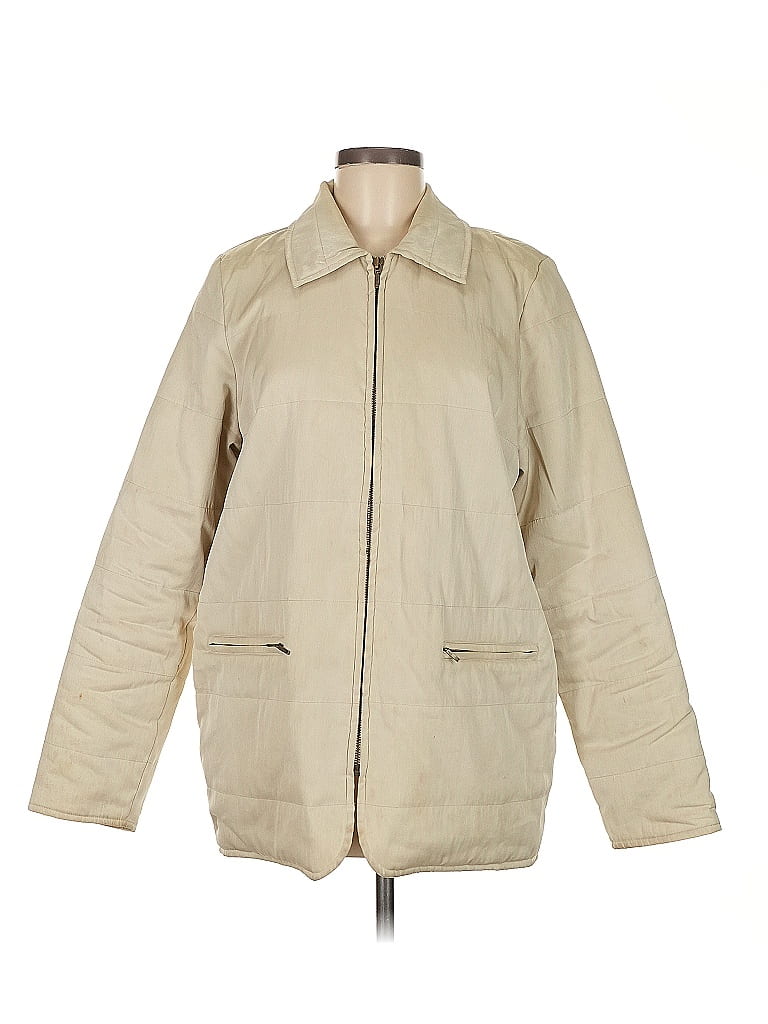 Sigrid Olsen Solid Tan Jacket Size M - 77% off | ThredUp