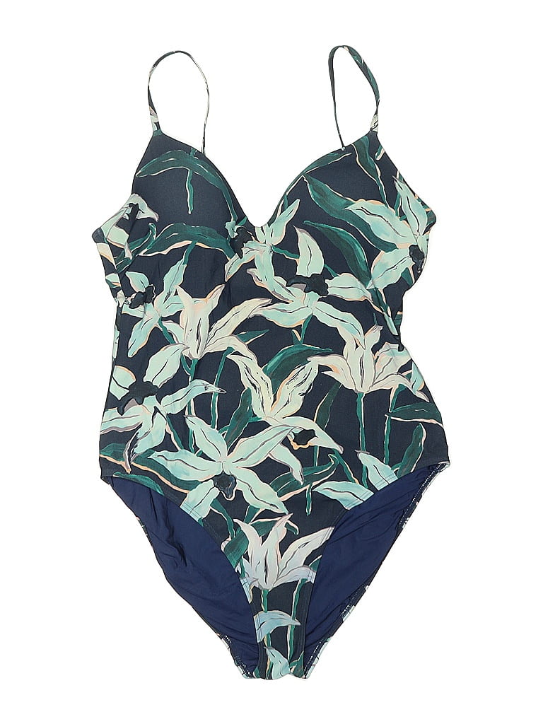 Tory Burch Tropical Blue One Piece Swimsuit Size L - 70% off | ThredUp